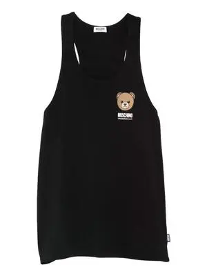 Moschino Bear Logo Vest - Black