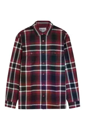 Carhartt Work In Progress Plaid Patch-pocket Shirt - Red