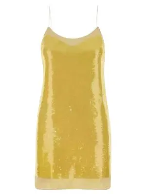 Gucci Embellished Mini Dress - Yellow