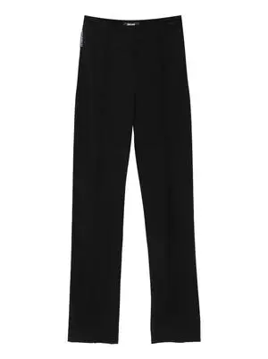 Just Cavalli Side-slit Trousers - Black