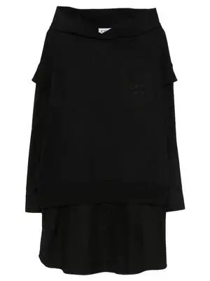 Iceberg Hooded Dress - Black