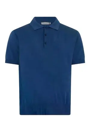 Canali Short-sleeve Polo Shirt - Blue