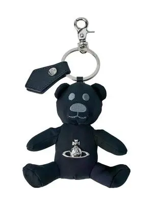 VIVIENNE WESTWOOD Orb-logo Bear Keyring - Black