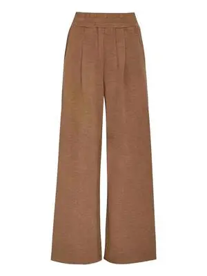 Varley Pleated Trousers Brown