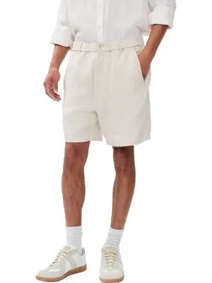 Madewell Linen Pull-on Shorts - Bleached