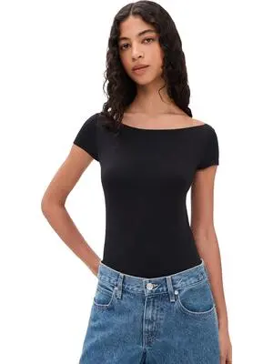 Commando Prima Ballet Thong Bodysuit - Black