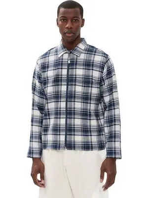 Universal Works Zip Shirt - Navy