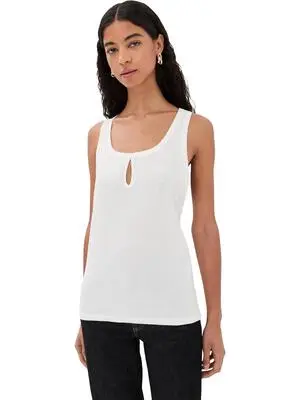 Victoria Beckham Split Tank Top - White
