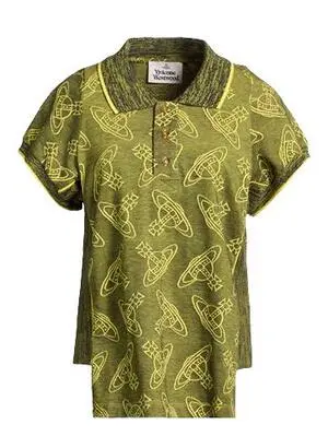 VIVIENNE WESTWOOD Cotton Piqué Polo Shirt - Green