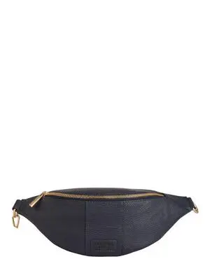 POM POM LONDON Leather Belt Bag Navy