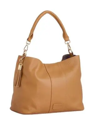 POM POM LONDON Lambeth Plus Bucket Bag - Maple