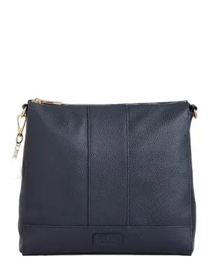 POM POM LONDON Westminster Crossbody Bag Navy