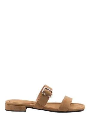 ANDREA GOMEZ Frida Suede Sandals Camel