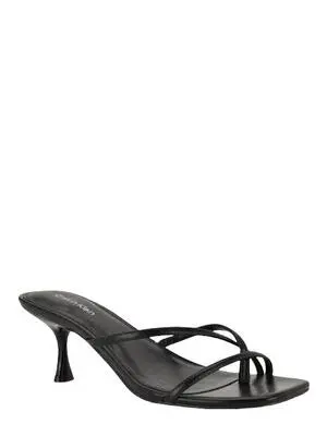 Calvin Klein Axella Toe Loop Sandal - Black