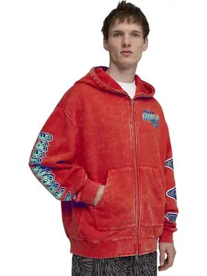PUMA Melo World Zip Up Hoodie - Red