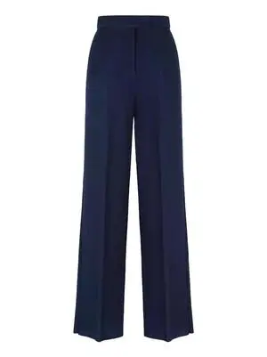 Max Mara Concealed-fastening Trousers - Blue