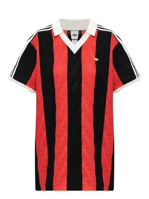 ADIDAS ORIGINALS Appliqué Logo Polo Shirt - Red