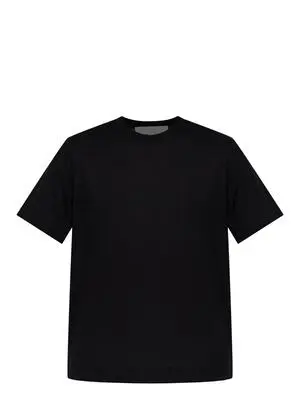 Ami T-shirt With Embroidered Logo - Black