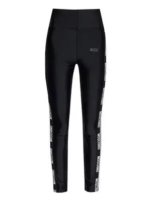 Moschino Logo Leggings - Black