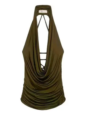 Blumarine Draped Top - Green