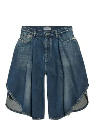 Balenciaga Denim Bermuda Shorts - Blue