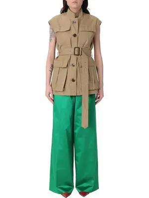 Dries Van Noten Dries Van Noten Sleeveless Cotton Vest With Belt Brown