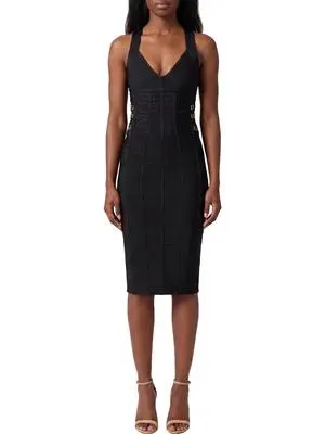 Elisabetta Franchi Midi Dress - Black