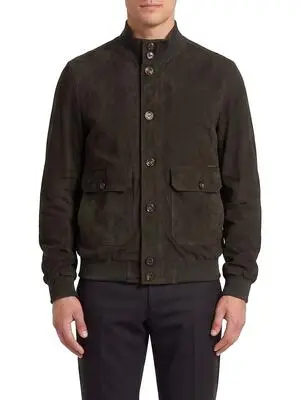 MOORER Bomber Jacket - Brown
