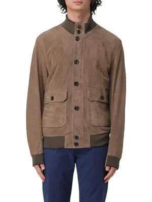 MOORER Moorer Suede Bomber Jacket Mink