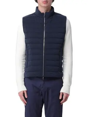 MOORER Moorer Padded And Quilted Down Vest Blue
