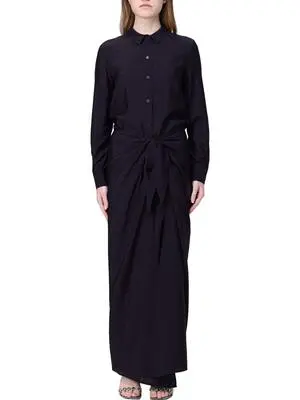Emporio Armani Long Sleeve Shirt Dress - Blue
