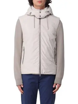 MOORER Hooded Quilted Vest - Ivory