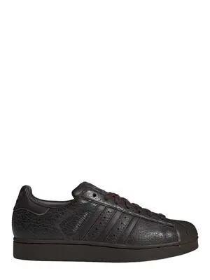 ADIDAS ORIGINALS Superstar Ii Crackled Leather Sneakers - Grey