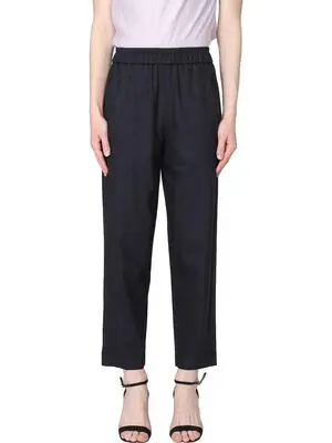 TELA Wool Blend Cropped Fit Trousers - Black