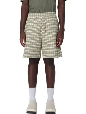 Carhartt Work In Progress Check Cotton Shorts - Grey