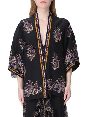 Etro Printed Kimono Jacket - Blue