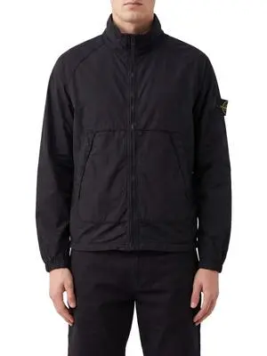 Stone Island Stone Island Zip-Up Jacket With Stand Collar Black