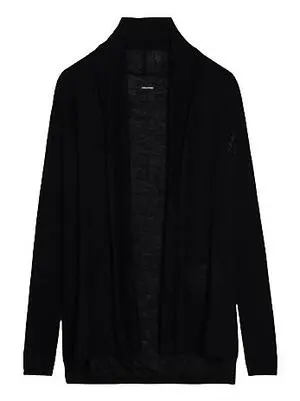Zadig&Voltaire Robyn Rhinestone-embellished Cashmere Cardigan - Black