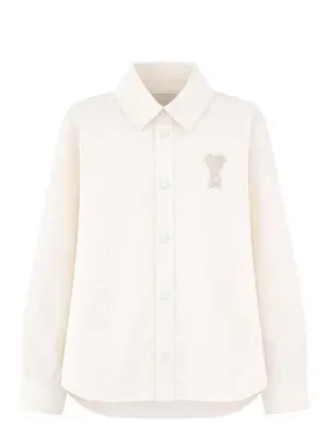 Ami Logo Overshirt - Ivory