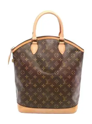 LOUIS VUITTON 2001 Lockit Vertical Monogram Bucket Bag - Brown