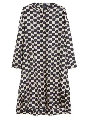 Max Mara Pure Silk Twill Kaftan - Black