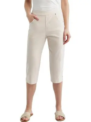 HUE Spring Stripe Capri Pants