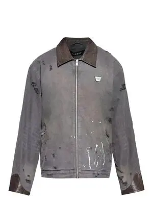 MISBHV Distressed Collared Jacket - Grey