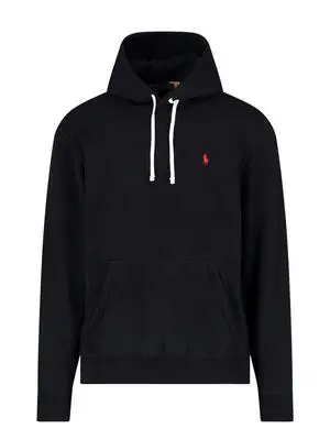 C.P. COMPANY Hooded Sweatshirt With Logo Detail - Black