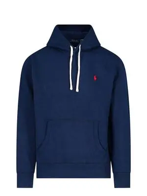 Martine Rose Polo Ralph Lauren Hooded Sweatshirt With Logo Detail - Blue