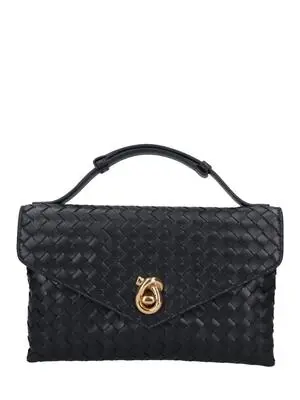 Bottega Veneta Knot Lock Shoulder Bag Black