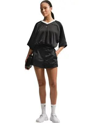 Nike Sportswear High-waisted Satin Hot Shorts - Black