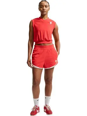 Nike Chill Terry Mid-rise Shorts - Red