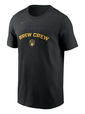 Nike Milwaukee Brewers Fashion Mlb T-shirt - Black