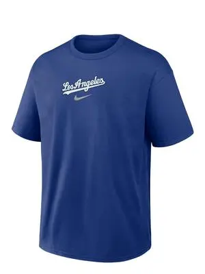 Nike Los Angeles Dodgers City Name Max90 Men's Mlb T-shirt Blue